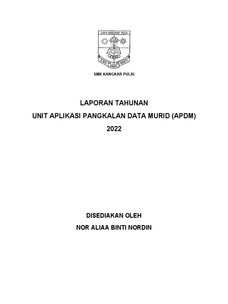 Laporan Akhir Tahun Unit Apdm 2022 | PDF