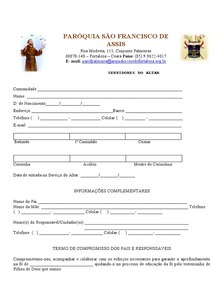 Corinhas e Acólitos PSFA | PDF | Carreira e Crescimento