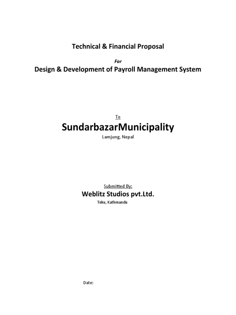 Payroll Management System Proposal | PDF | Software Testing | Software
