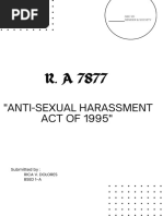 Powerpoint RA 7877 Anti Sexual Harassment Act of 1995 Final | PDF ...