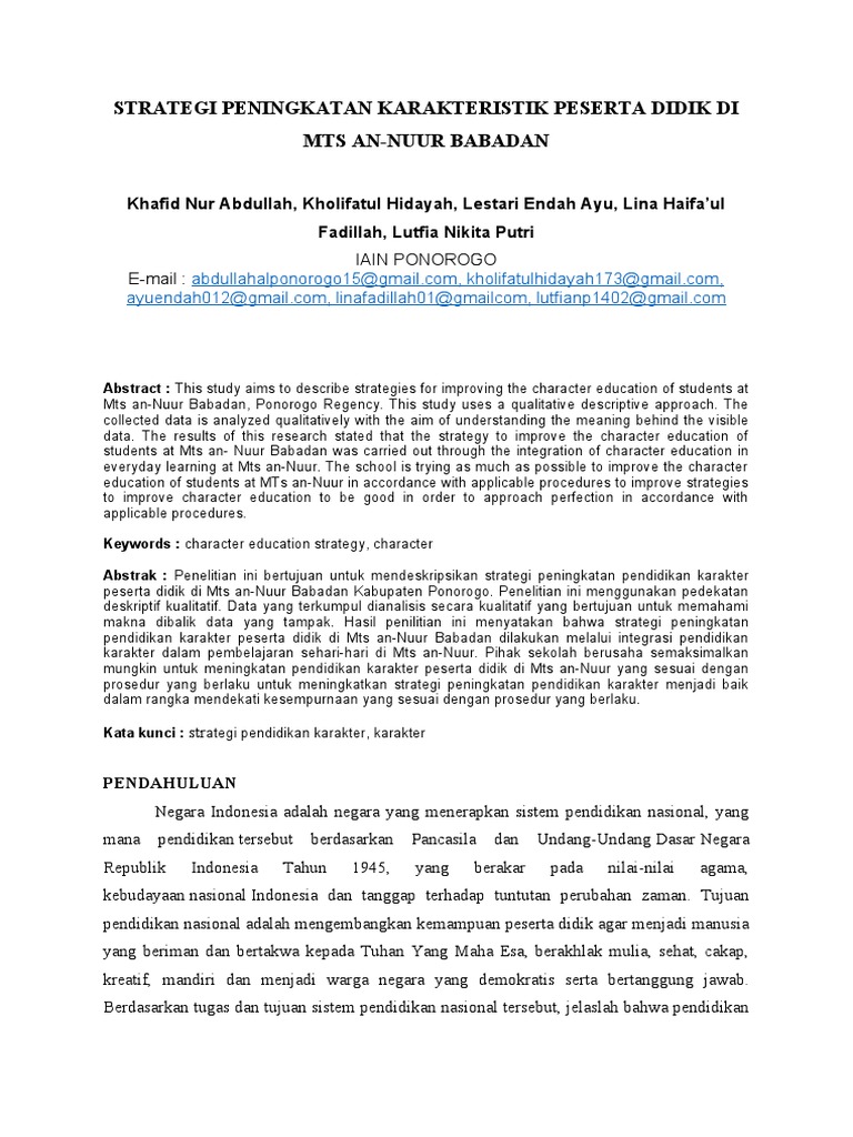 Laporan Mini Riset | PDF