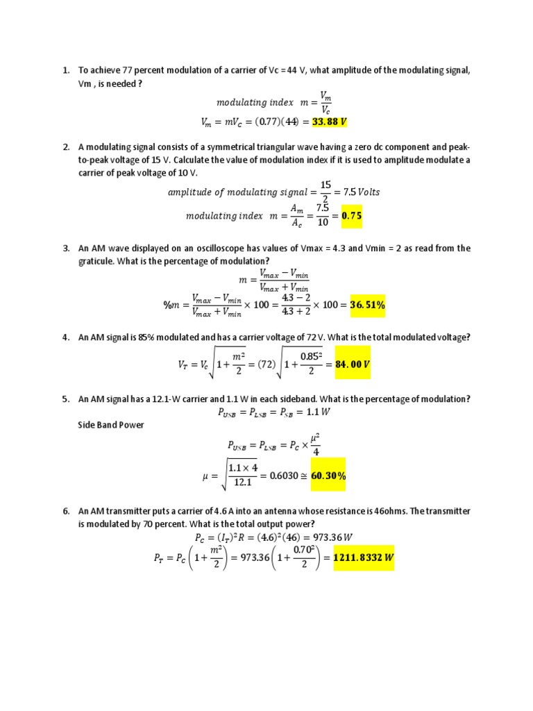 Fundamentals FA4. | PDF | Frequency Modulation | Modulation