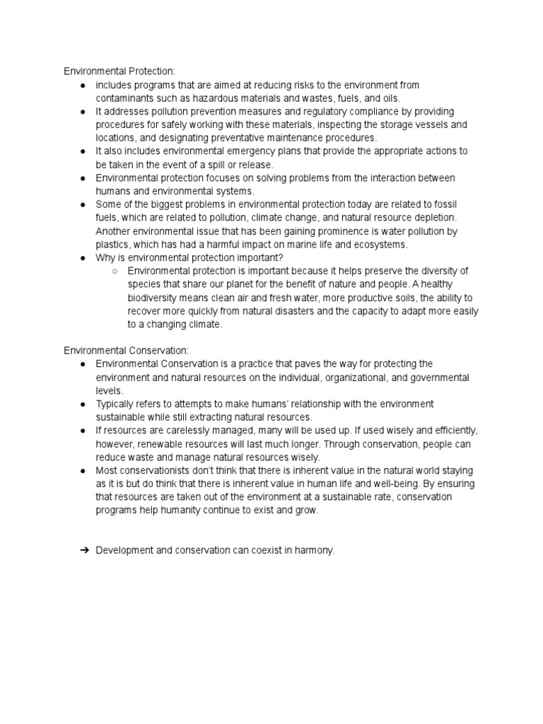 Environmental Protection | PDF | Conservation Biology | Environmental ...