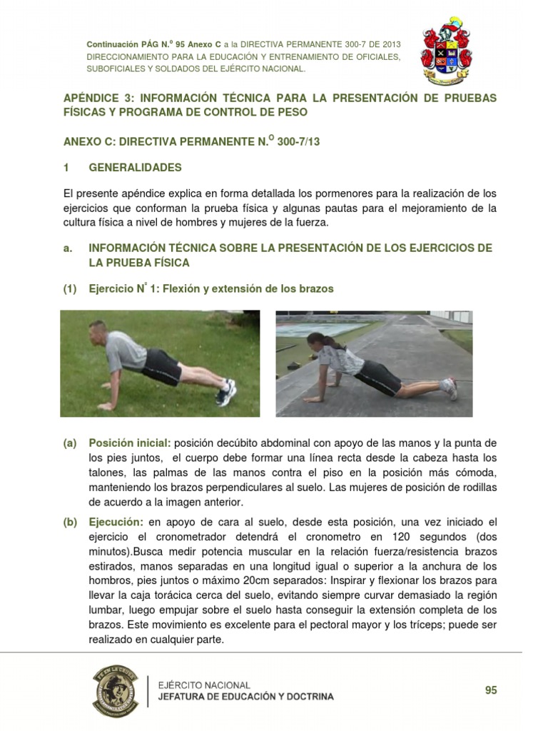 Apendice 3 Información Técnica para La Presentación de Pruebas Físicas y Programa de Control de ...