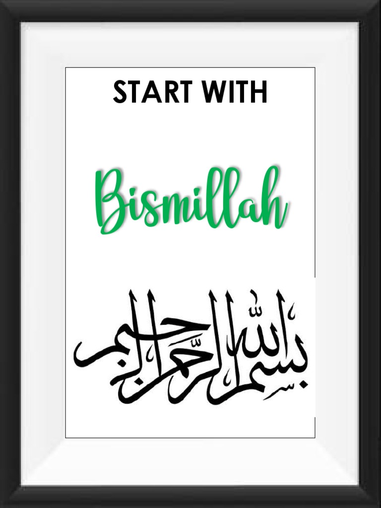 Bismillah: A Guide to Islamic Blessings | PDF | Wellness | Religion ...