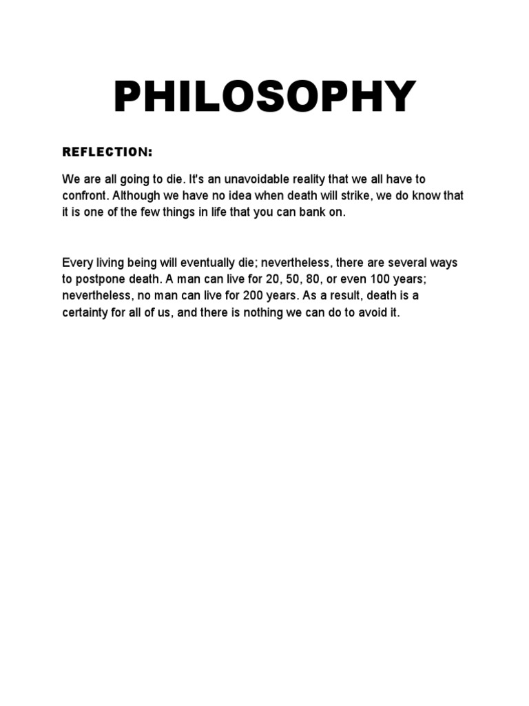 PHILOSOPHY | PDF
