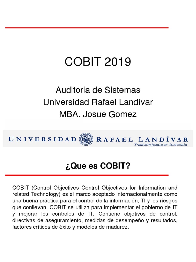 Cobit 2019 | PDF | Cobit | Diseño