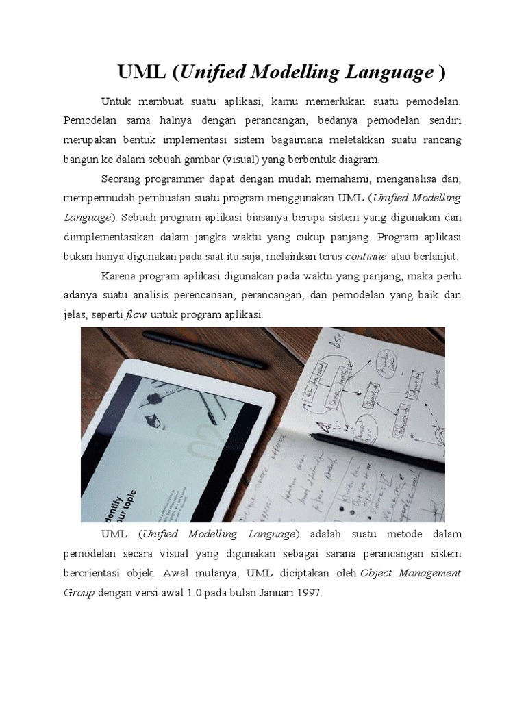 UML (Unified Modelling Language) : Language) - Sebuah Program Aplikasi ...