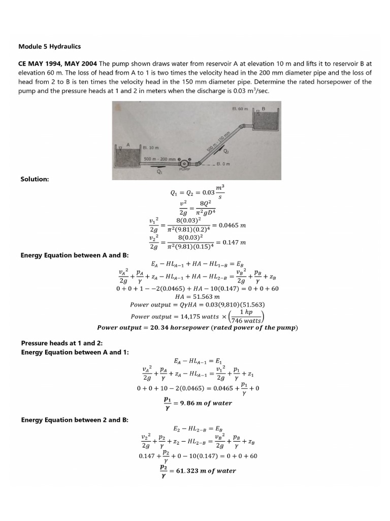 Module 5 Hydraulics Engineering | PDF