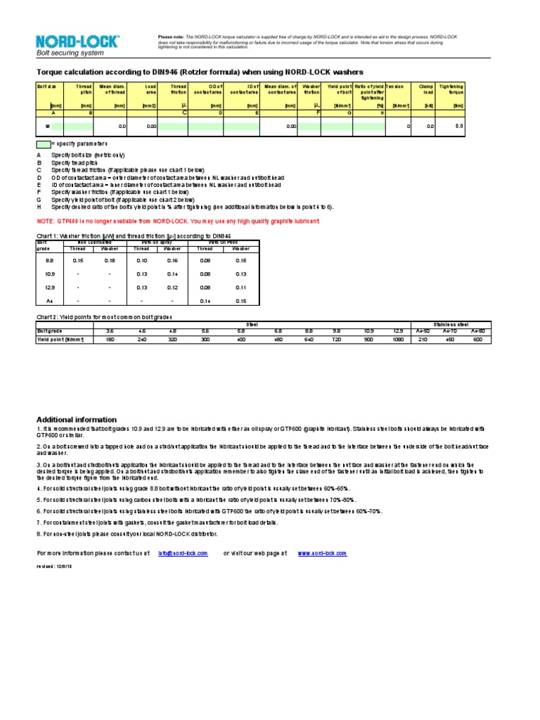 20 Torque Calculation DIN946 | PDF | Screw | Nut (Hardware)