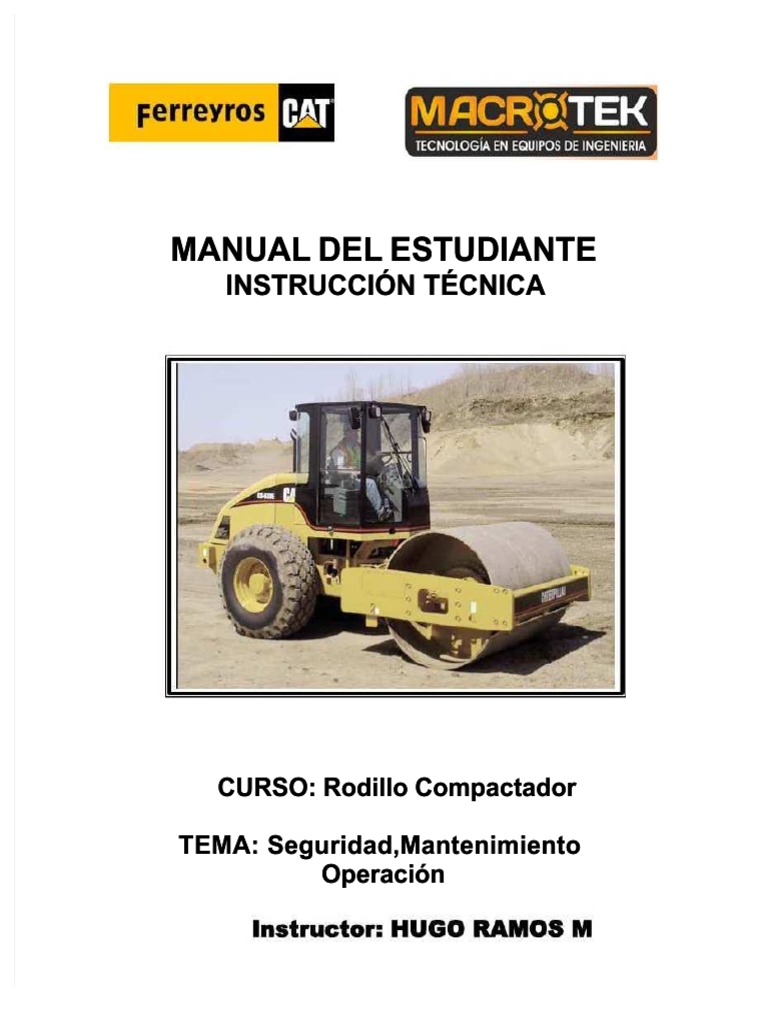 Manual de Operación Rodillo Compactador | PDF | Ingeniería mecánica ...