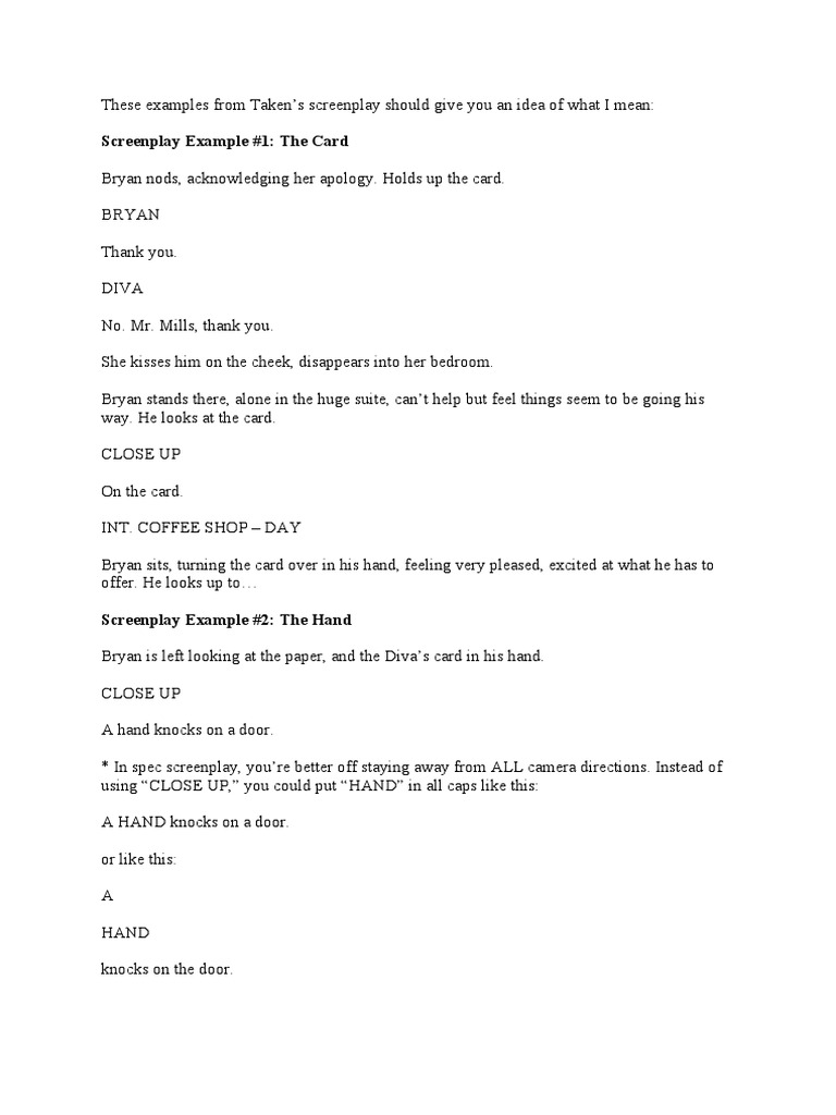 These Examples From Taken | PDF