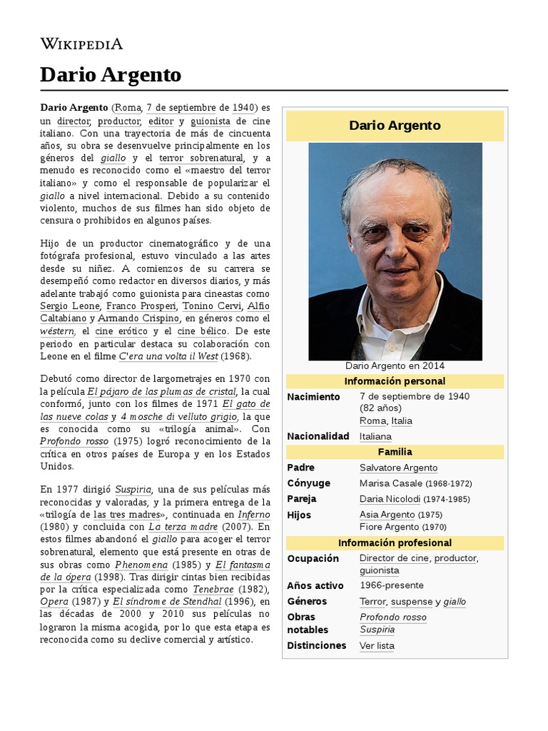 Dario Argento | PDF | Arte