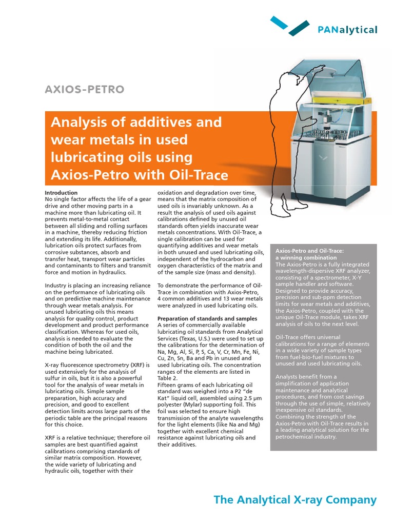 Axios Petro - Oil Trace | PDF | Wear | Detection Limit
