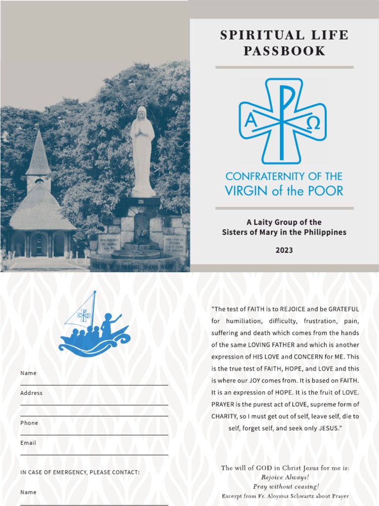 CVP P Spiritual Life Passbook - Year 2023 | PDF | Mary, Mother Of Jesus ...