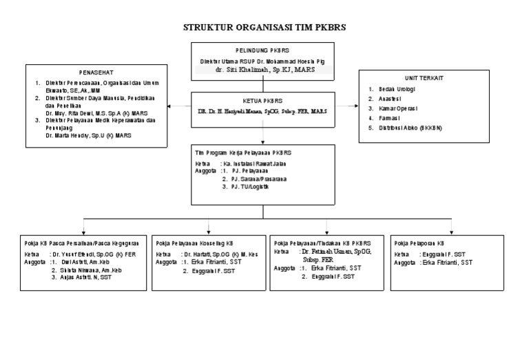 Struktur Organisasi Tim PKBRS | PDF