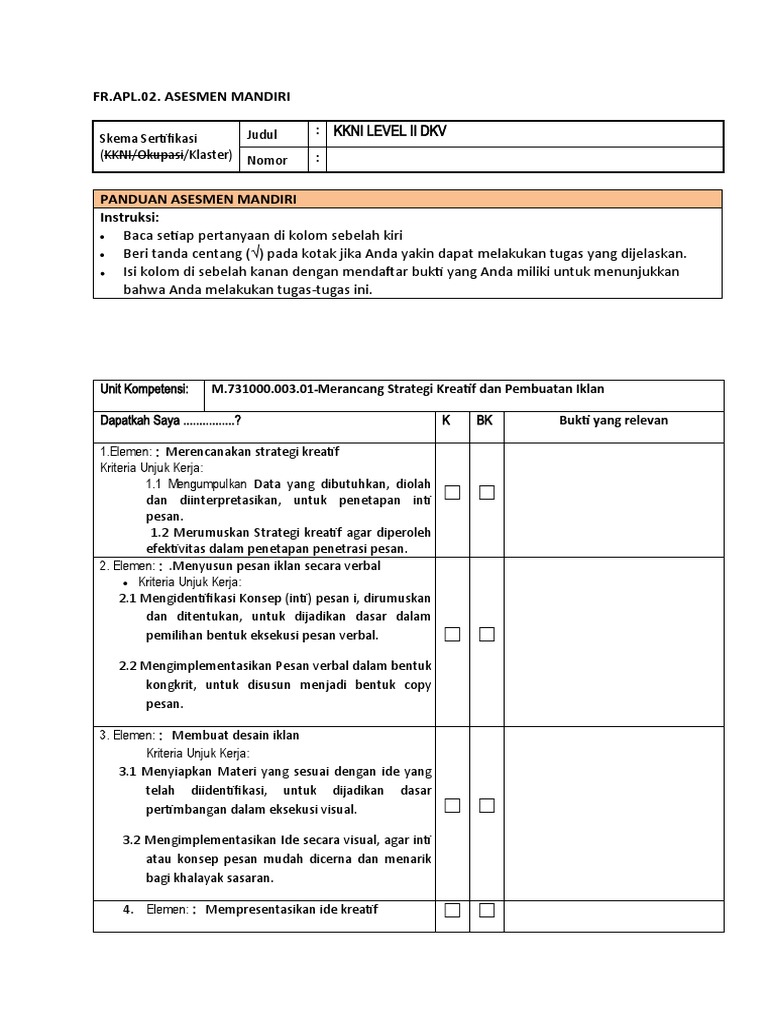 FR Apl 02 | PDF | Karier & Perkembangan