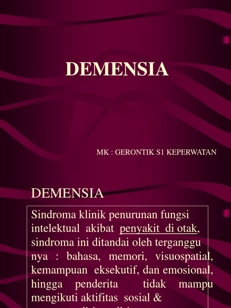 Demensia MK | PDF | Pengembangan Diri