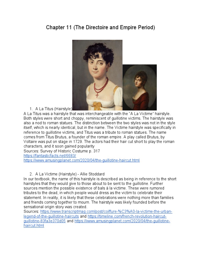 The Directoire and Empire Periods | PDF | Trousers | Dress