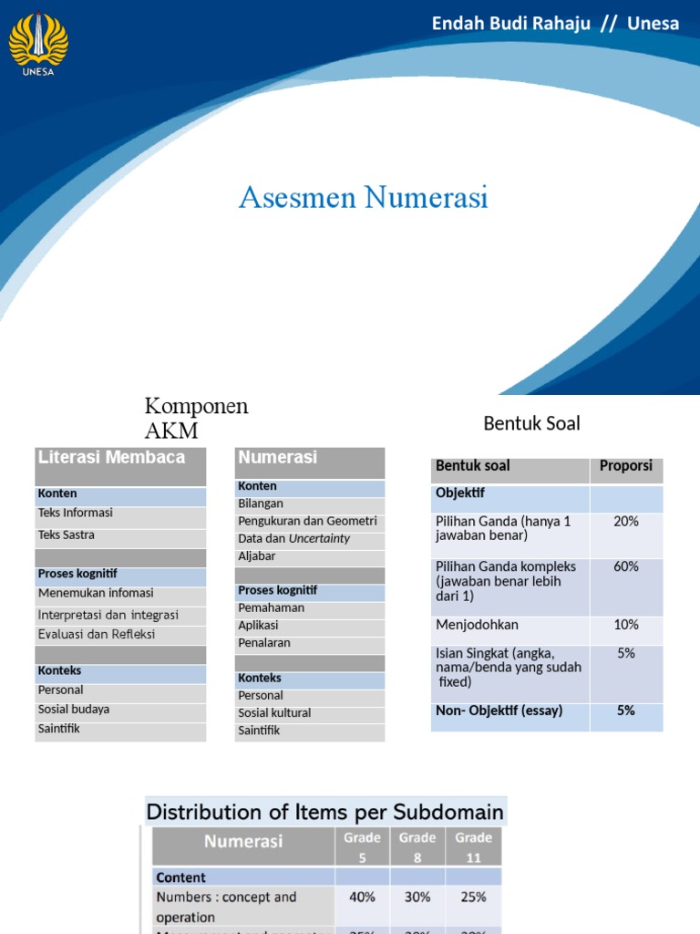 Soal Asesmen Numerasi dan Literasi | PDF