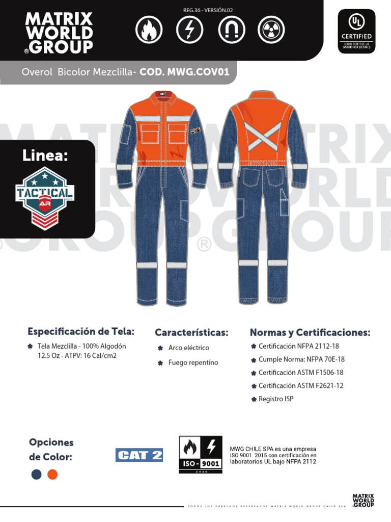 Overol Bicolor Mezclilla MWG - Cov01. Rev2 | PDF