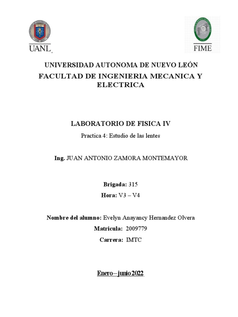 Practica 4 Fisica 4 | PDF | Ciencia de los Materiales | Óptica