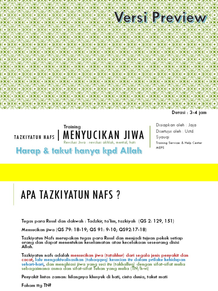 Tazkiyatun Nafs-Preview | PDF