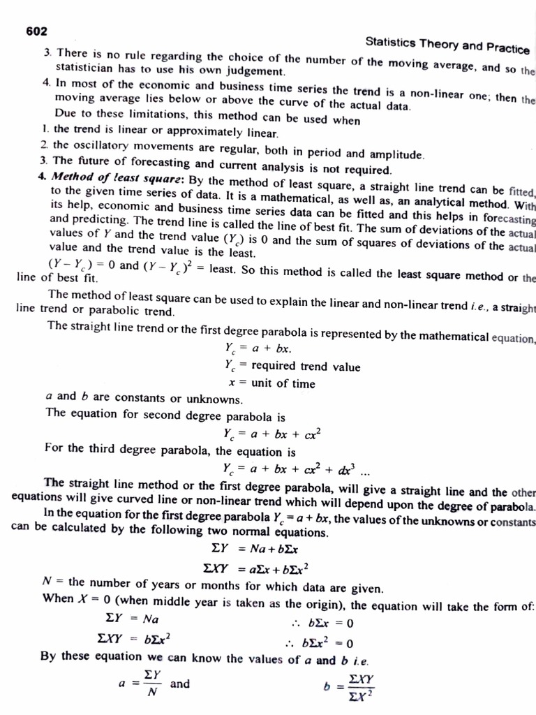 Least Square Method | PDF | Least Squares | Time Series