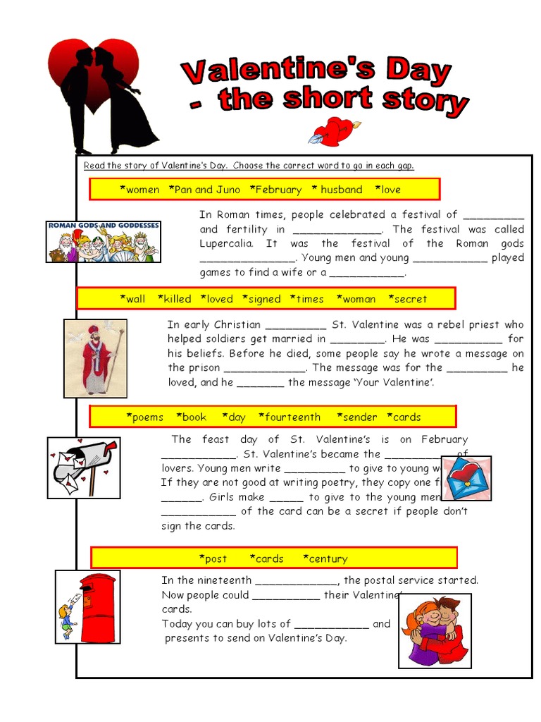 Valentines Day History Reading A1 | Download Free PDF | Valentine's Day