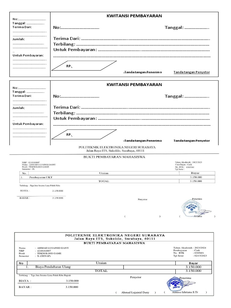 Kwitansi Kosong | PDF