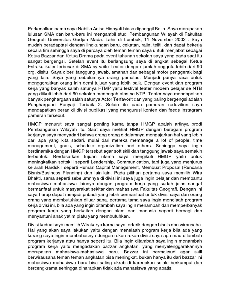 Esai Naratif HMGP | PDF