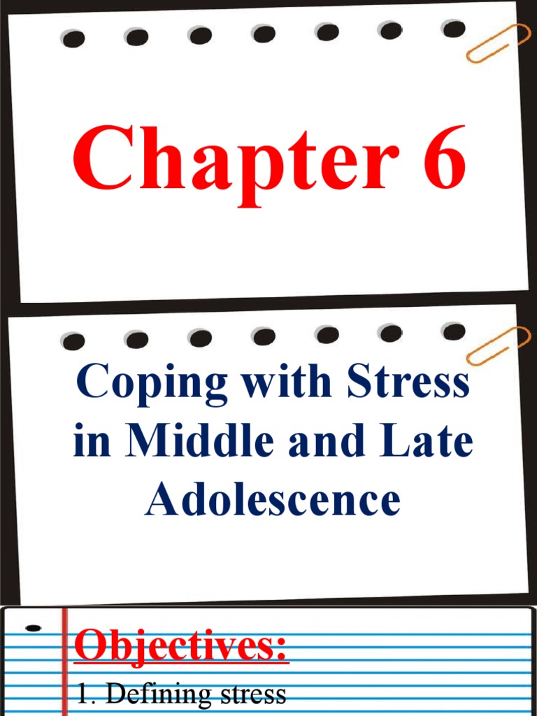 Coping With Stress In Middle And Late Adolescence Pdf Stress