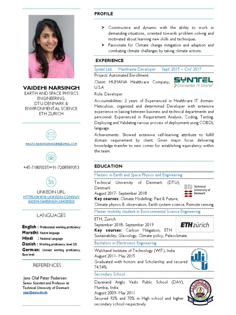 RESUME VAIDEHI Final | PDF | Climate Change Mitigation | Climate