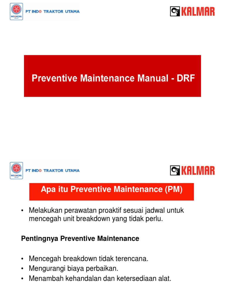 Kalmar DRF PM - Baru ITR (Compatibility Mode) | PDF
