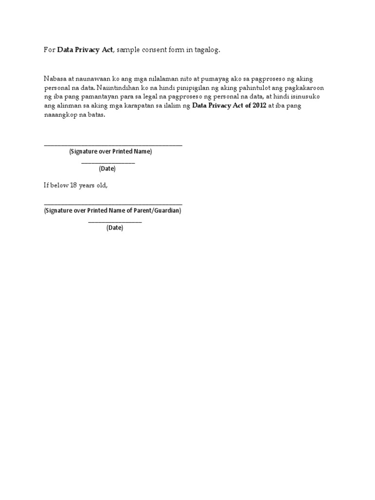 For Data Privacy Act | PDF