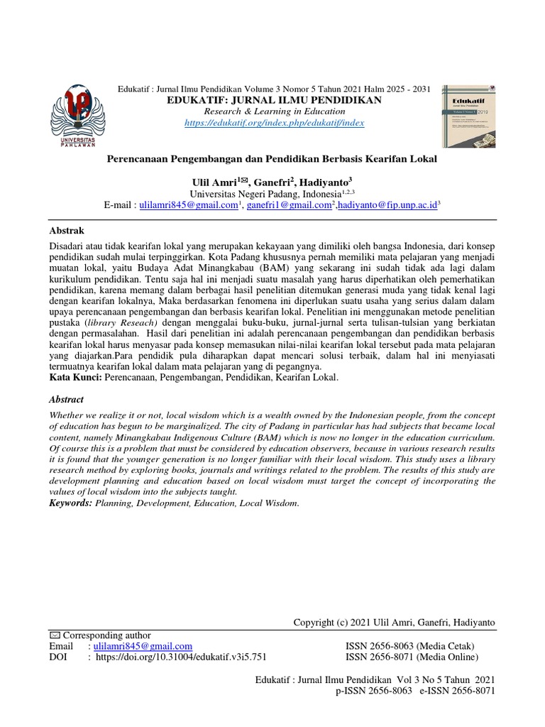 Jurnal Kearifan Lokal | PDF | Kesehatan Holistik