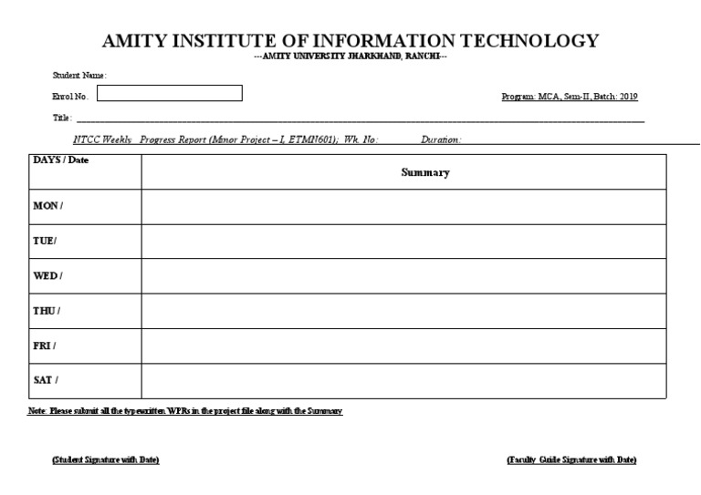 NTCC WPR Format 08-07-17 | PDF