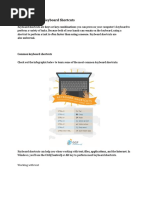 Wordpad Tutorial, Keyboard Shortcuts and Exercises V2 | PDF | Computer ...