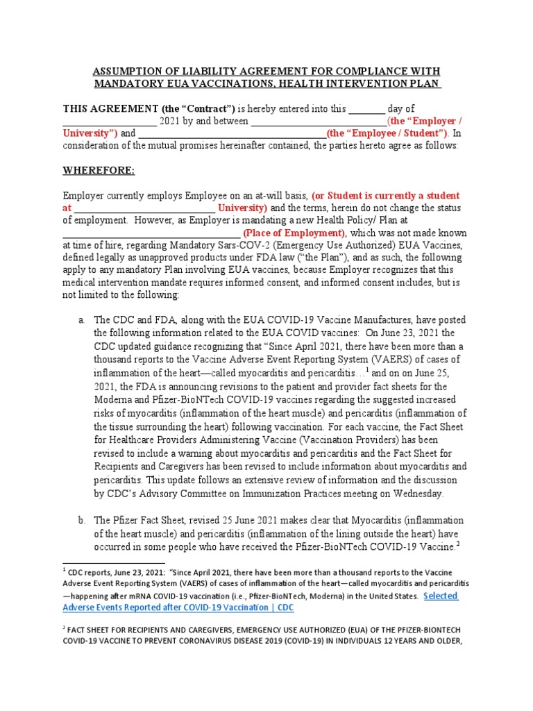 Use This Assumption of Liability | Download Free PDF | Employment ...