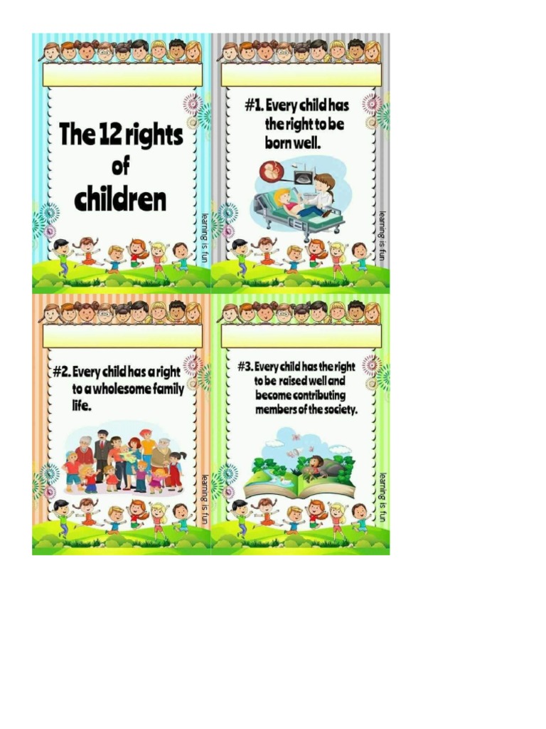 12 Rights of Children | PDF