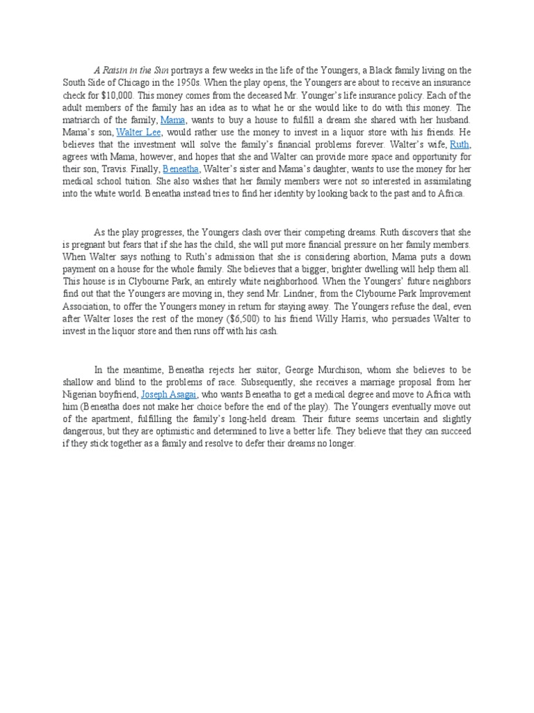 A Raisin in The Sun | PDF