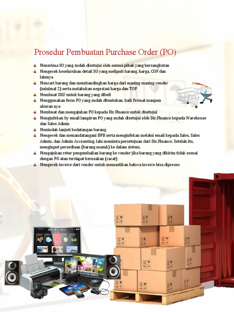 Prosedur Pembuatan Purchase Order | PDF