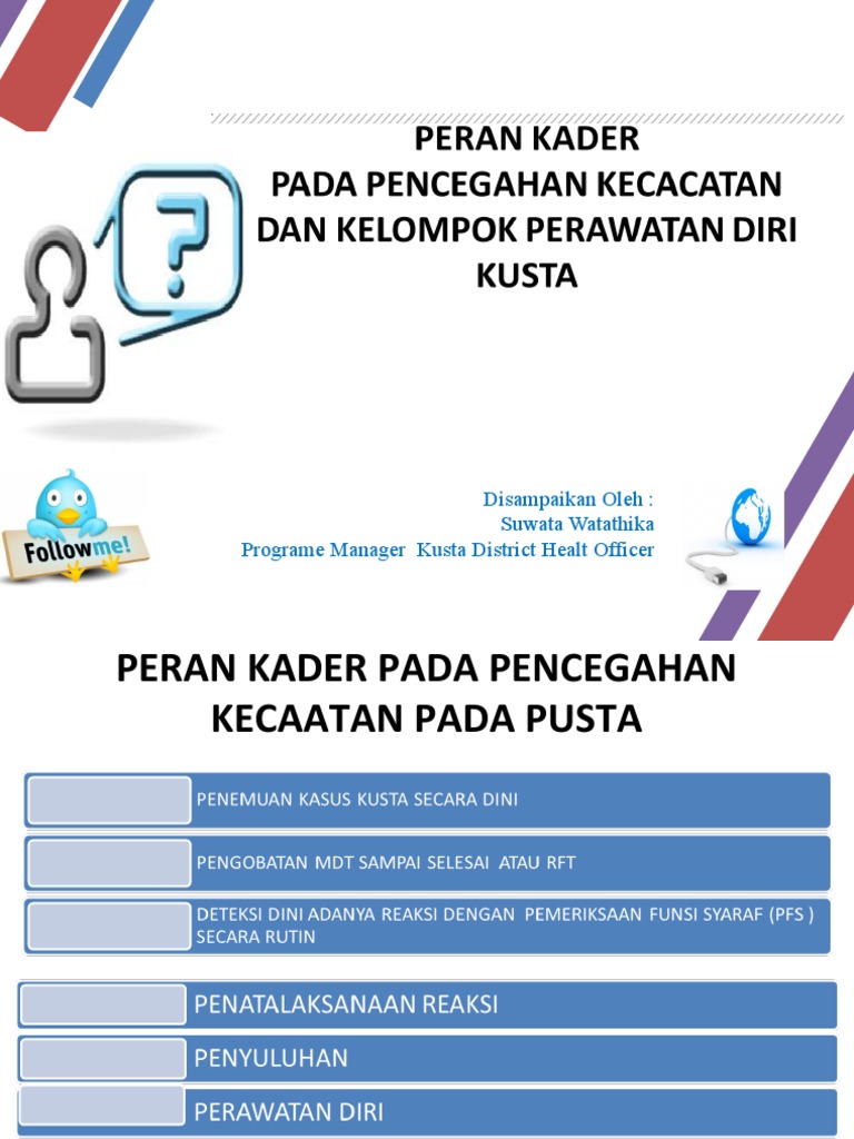 Peran Kader Dalam Pencegahan Kecacatan Melalui KPD Kusta | PDF