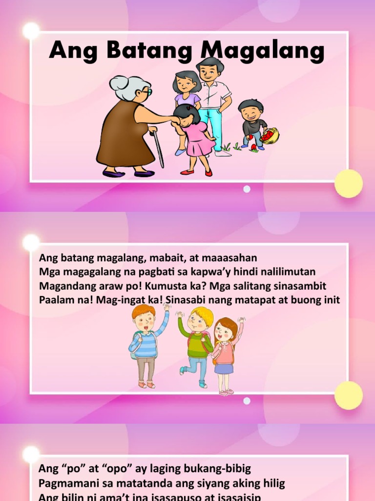Ang Batang Magalang - Tula | PDF