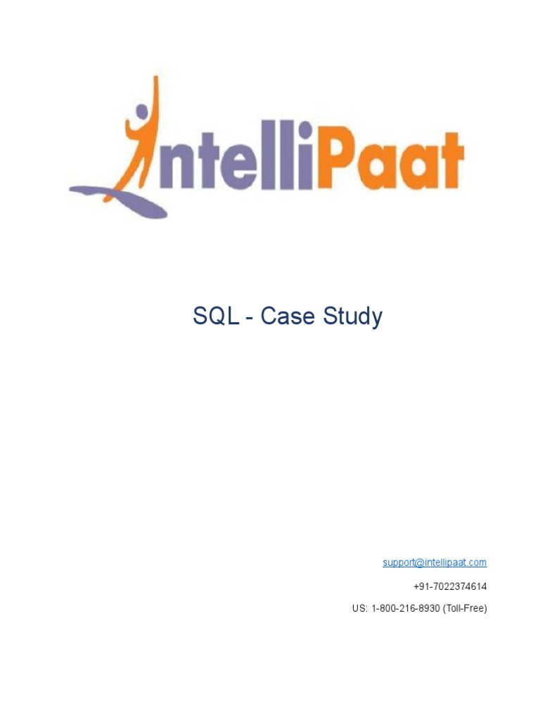SQL Case Study | PDF | Database Transaction | Table (Database)