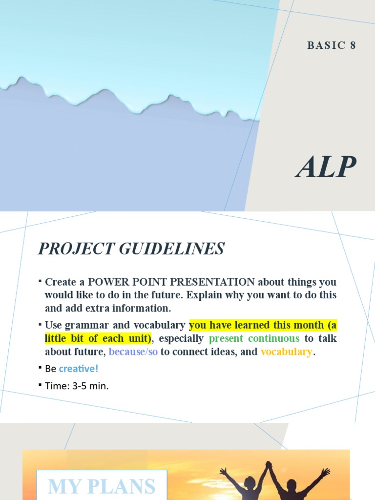 Future Plans PowerPoint Guidelines | PDF | Career & Growth | Art