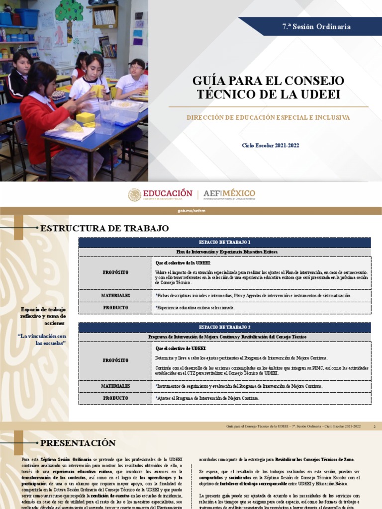 1a - Guia UDEEI 7a Sesion-10052022 | PDF | Evaluación | Planificación