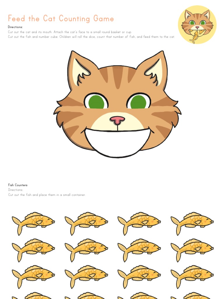 Us N 330 Feed The Cat Counting Game English - Ver - 1 | PDF