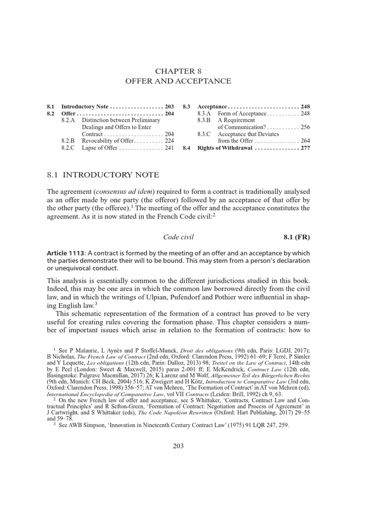 Casebook CH 8 | Download Free PDF | Offer And Acceptance | Justice