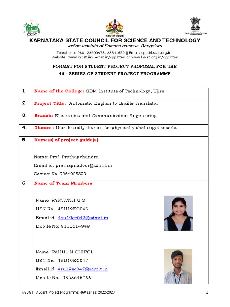 01 Automatic English To Braille Translator | PDF | Visual Impairment ...